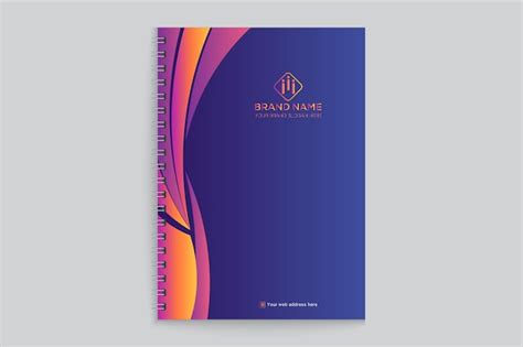 Premium Vector Flat Design Geometric Notebook Cover Design