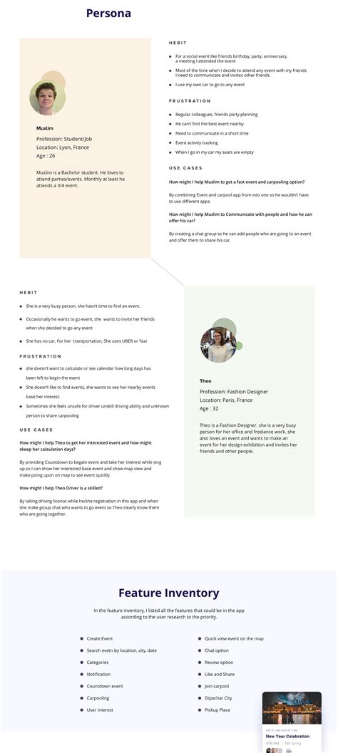 Event Carpooling App Case Study Behance