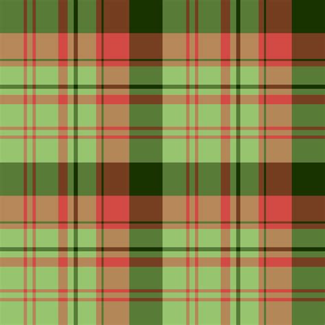 Seamless Pattern In Fascinating Stylish Green And Red Colors For Plaid