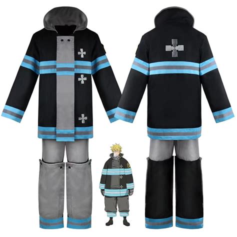 2154fire Force Cosplay Fire Team Uniform Mens Style Shinra Kusakabe