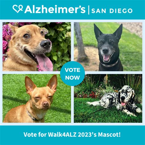 Vote Walk4alz 2023 Pet Mascot Alzheimers San Diego