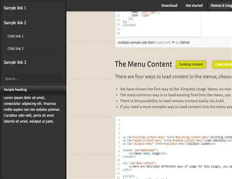 Outstanding JQuery Menu Examples Plugins WP Freeware