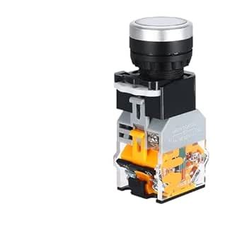 Interrupteur à Bouton Lumineux Led 220v Verrouillage Instantané