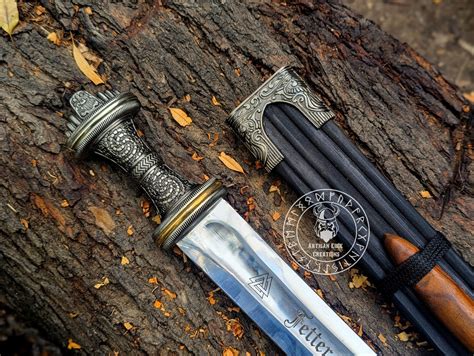 Anglo Saxon Viking Sword Type H Replica Medieval Carbon Steel