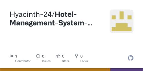 GitHub Hyacinth Hotel Management System JavaFx Master