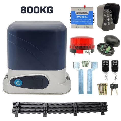800kg 자동 전기 슬라이딩 게이트 오프너 키트 모터 4m 나일론 랙 Wifi 운영자 엔진 액세서리 옵션 Ac 110v 220v Aliexpress