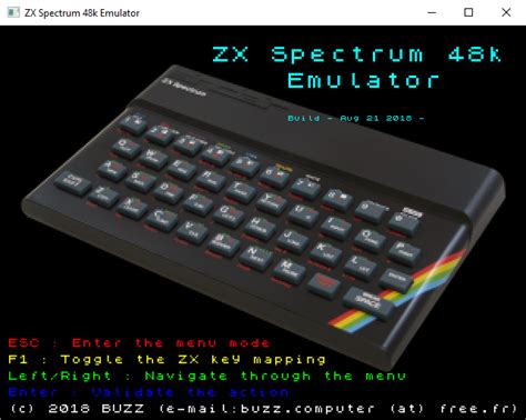 Homebrews More ZX Spectrum Emulator For Windows