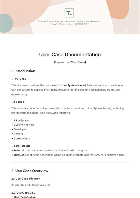 Free Use Case Templates To Edit Online Print