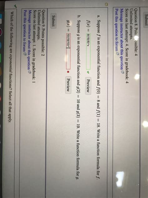 solved submit question 8 point ossible 4 unlimited