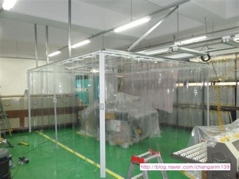 크린룸비닐칸막이무정전비닐연질비닐쉬트커텐대전방지비닐 제니스창 부천 내동의 제조공장 내부에 크린룸 접이식비닐커튼 설치부천비닐커텐 네이버 블로그