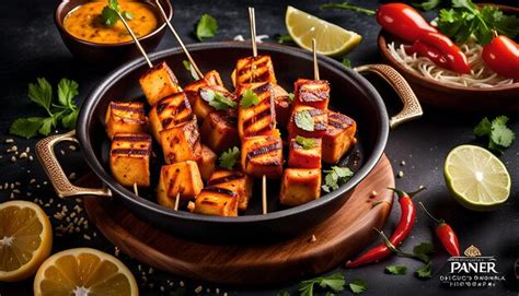 Paneer Tikka Delicious Marinade Premium Ai Generated Image
