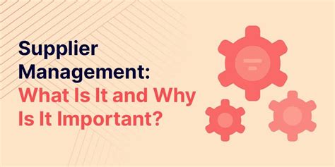 What Is Supplier Management And Why Is It Important