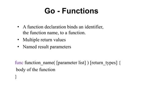 Go Programming Language Golang Pptx Programming Languages Computing