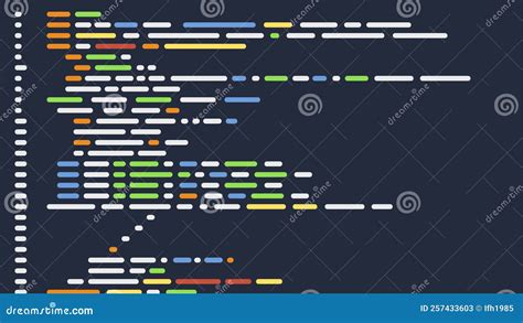 Software Code Lines In Colorful Simple Design Stock Vector Illustration Of Coding Website