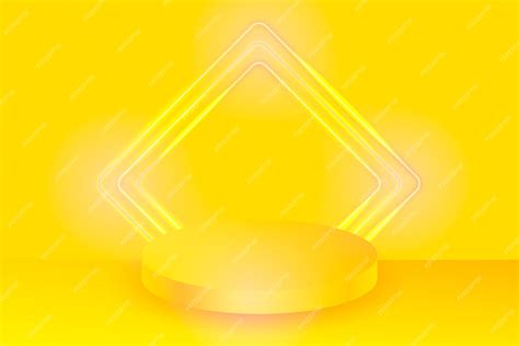 그라데이션 노란색 네온 배경 무료 벡터