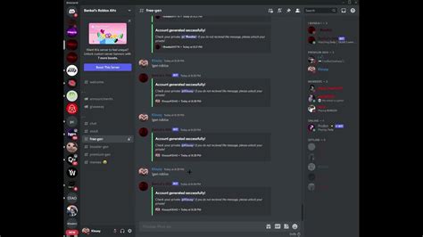 Roblox Alt Generator Discord Link Desc Youtube