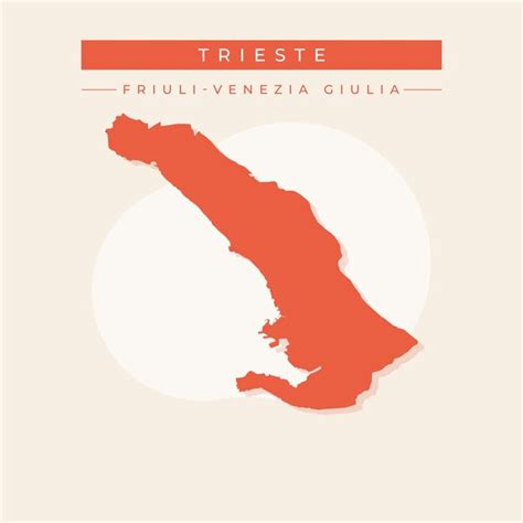 Premium Vector Vector Illustration Vector Of Trieste Map Italy
