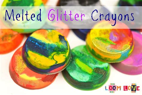 How To Make Melted Glitter Crayons
