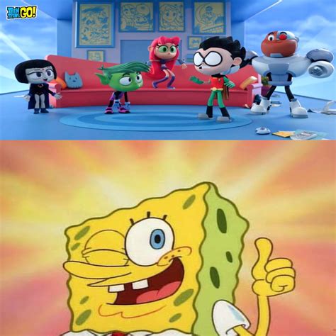 Spongebob Approves Teen Titans Go 400th Episode By Johnhugh20 On