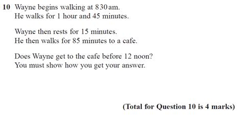 Gcse 9 1 Maths Time Past Paper Questions Pi Academy