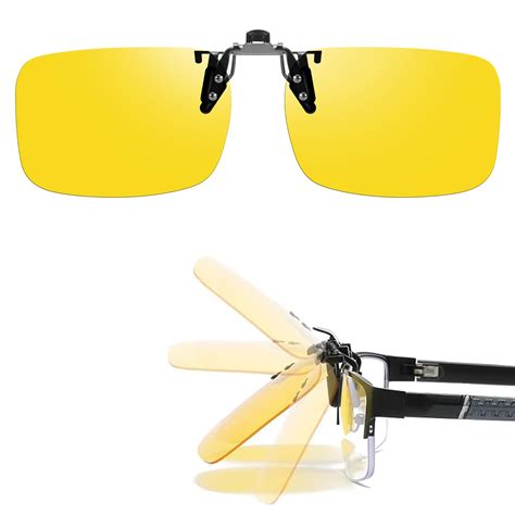 Night Driving Clip On Glasses Polarized Anti Glare