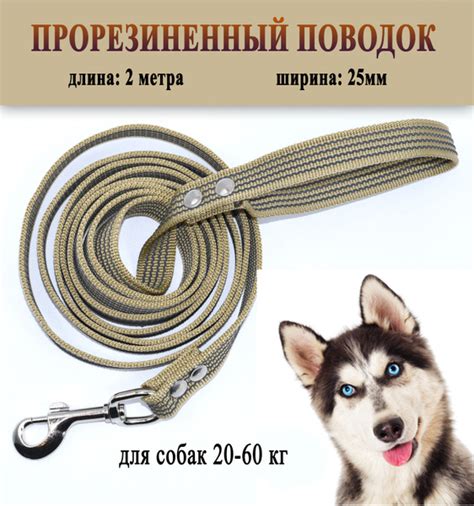 Поводок прорезиненный для собак, бежевый, 2 метра. - купить с доставкой ...