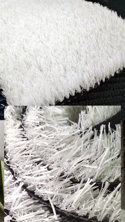 Garden Landscape White Artificial Grass Synthetic Carpet White Lawn