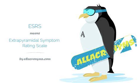 Esrs Extrapyramidal Symptom Rating Scale