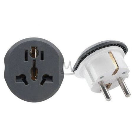 Переходник адаптер для розетки на евровилку универсальный европереходник Us Uk Cn Au Eu