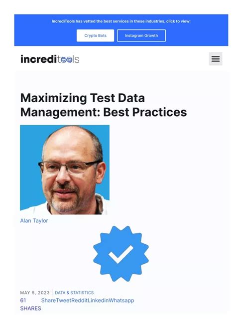 PPT Maximizing Test Data Management Best Practices PowerPoint