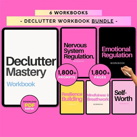 Declutter Therapy Workbook Bundle Decluttering Printables And Printable