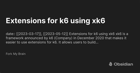 I Need To Build K6 With An Extension In Local Extensions Grafana