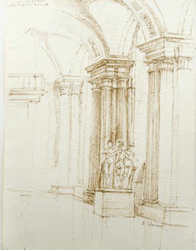Dessins Architecture Patrimoine Dessins Darchitecture Paysages Aga Werner Perspectiviste