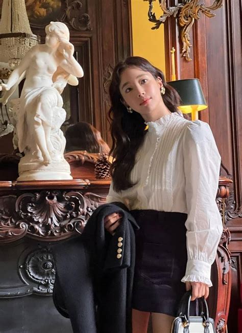 패션엔 기은세 파리와 너무 어울려 ‘핸드메이드 Vs 테디베어 겨울 코트룩