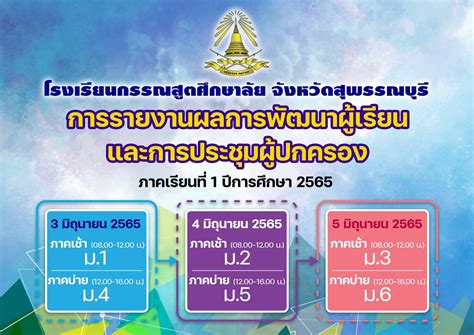 การรายงานผลการพัฒนานักเรียน และการประชุมผู้ปกครองภาคเรียนที่ ๑ ปีการศึกษา ๒๕๖๕ ชั้นมัธยมศึกษาปี