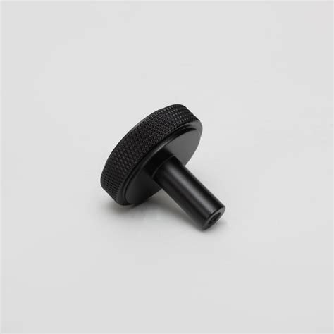 Kitchen Drawer Knurled Knobs Round Brass Nickel Black Antique Brass