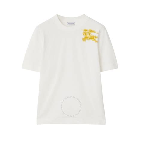 Burberry Logo Printed Crewneck Cotton T Shirt Size X Small 8090643