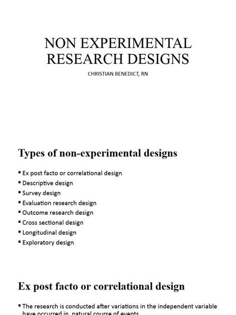 Non Experimental Designs Pdf Survey Methodology Inquiry