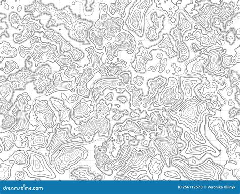 Topographic Map Background Topo Lines Pattern Abstract Relief And