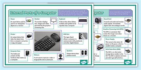 Ks2 Parts Of A Computer Fact File Teacher Made Twinkl