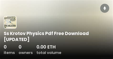 Ss Krotov Physics Pdf Free Download [updated] Collection Opensea