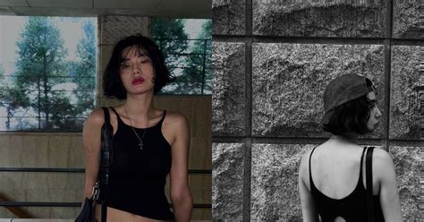 나나 과감한 민소매 등 노출 덜 지워진 타투 퇴폐 섹시