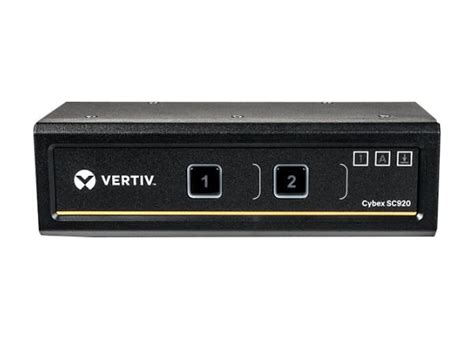 Vertiv Cybex Sc900 Secure Desktop Kvm Switch 2 Port Dual Head Dvi I Taa Sc920 001 Kvm