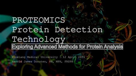 Proteomics Protein Detection Technology Pptx