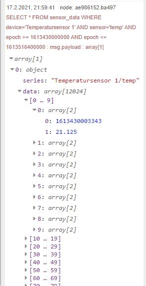 Creating A Chart Based On An Array Dashboard Node Red Forum