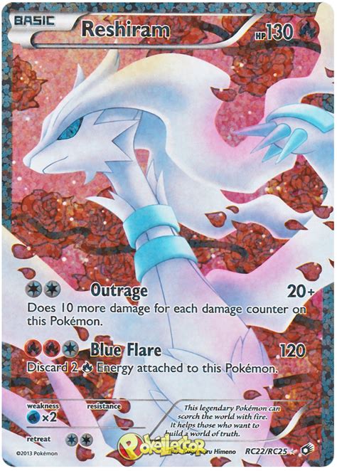 Pokemon Reshiram Ex Card