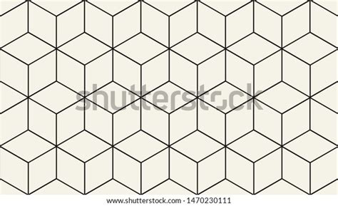 Seamless Geometric Pattern Cubic Hexagon Texture Stock Vector Royalty Free 1470230111