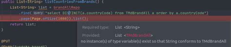 java panache query with distinct returns panachequery and not