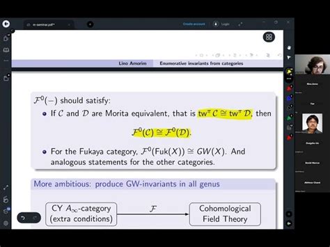 Free Video Enumerative Invariants From Categories From M Seminar Kansas State University