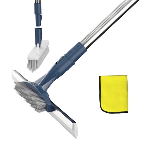 Buy Floor Squeegee Scrubbershower Squeegee With Grout Brush138” Squeegee Broom For Floor